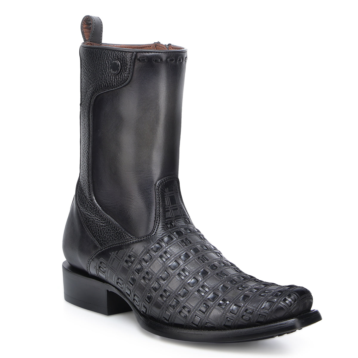 OXFORD LASER & WOVEN & ZIPPER NARROW SQUA CU941 – Patron Boots USA