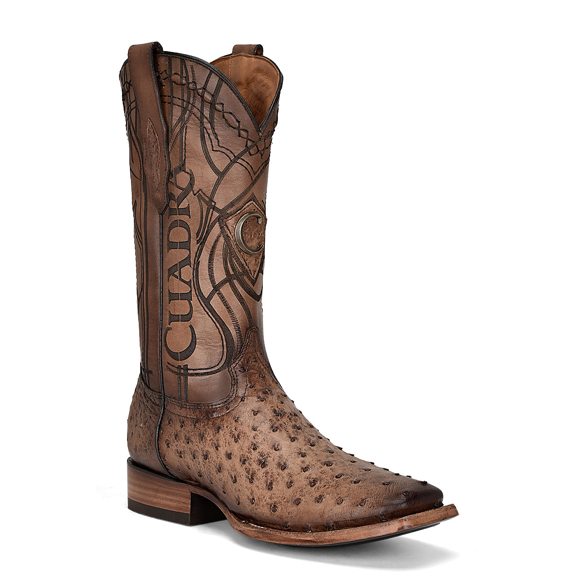 OSTRICH EMBROIDERY & LASER & WOVEN CU744 – Patron Boots USA